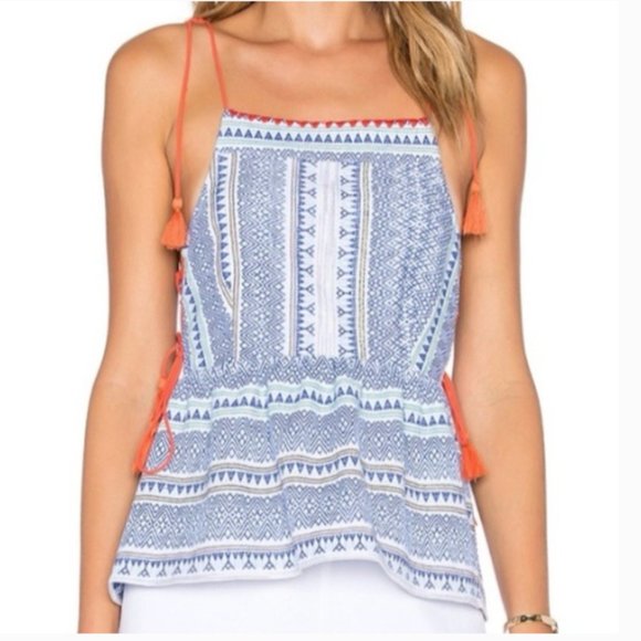 SAYLOR | Tops | Saylor Multicolored Gia Tasseled Boho Tank S | Poshmark
